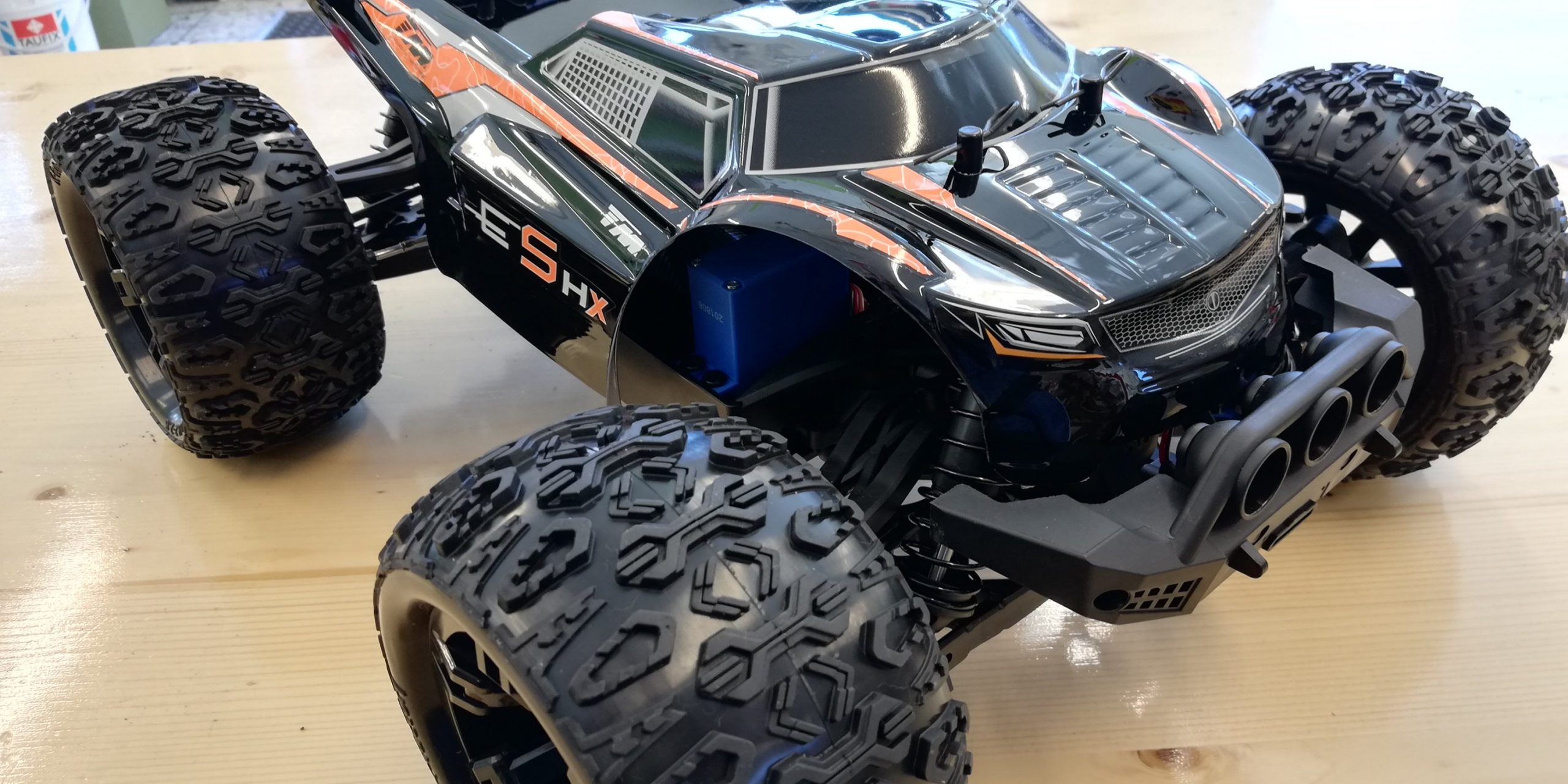 Team Magic E5 HX – Schwarz/Orange 1/10 Racing Monster Elektrisch - 4WD - RTR - Brushless ...
