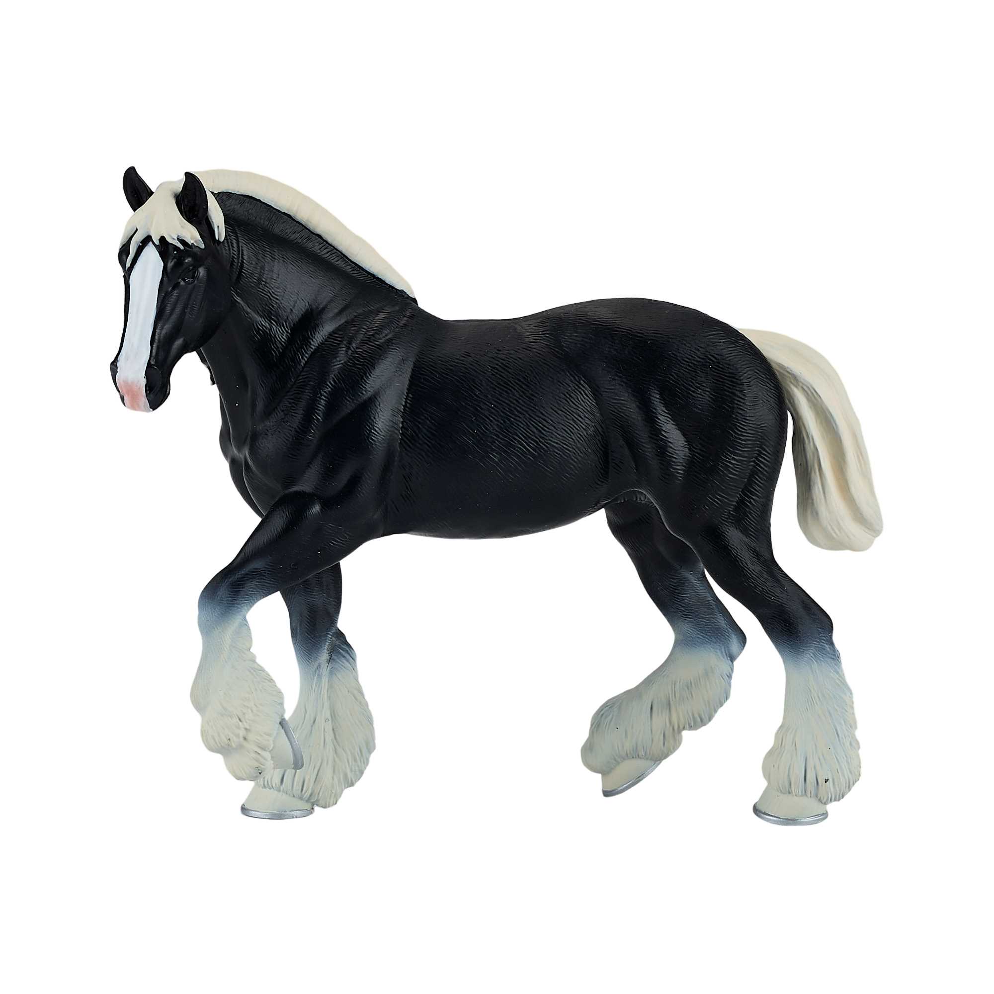 Mojo Clydesdale Hest, Sort - RealToys.dk