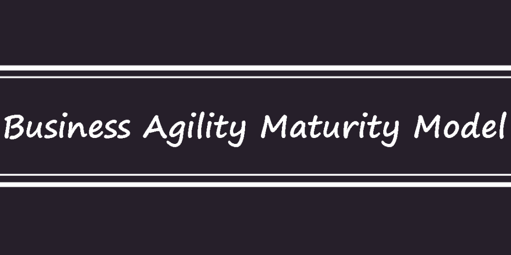 Business Agility Maturity Model - Rennebo