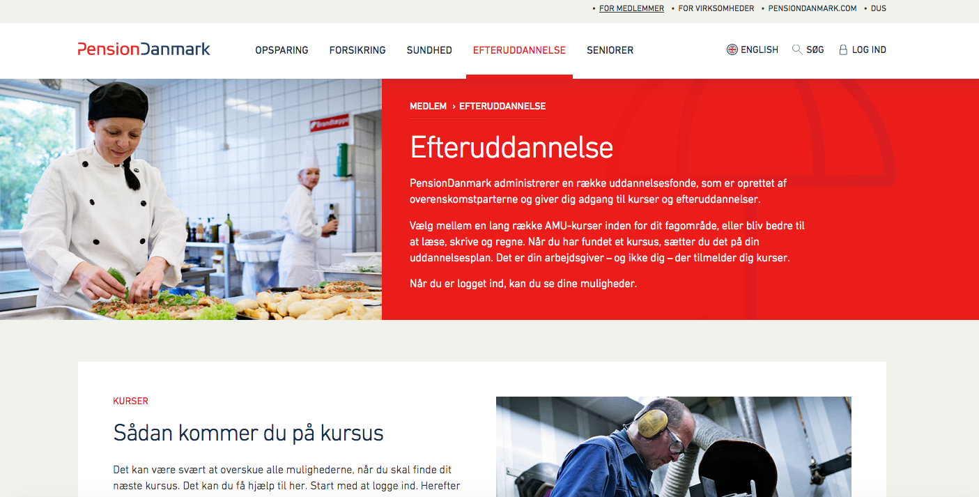 PensionDanmark klar med ny uddannelsesportal - RENT i Danmark
