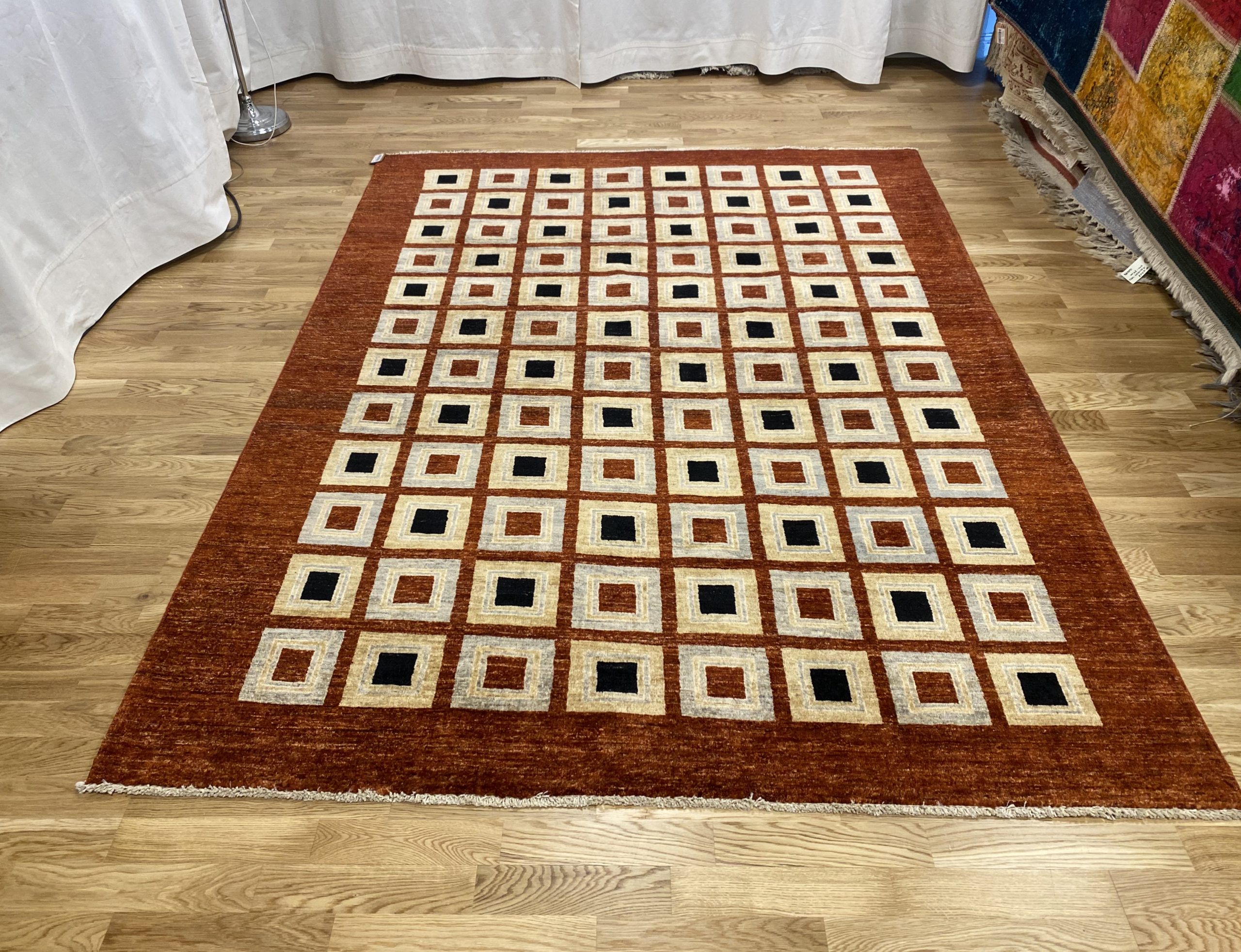 Ny Handknuten Designer Matta • Retro & rugs