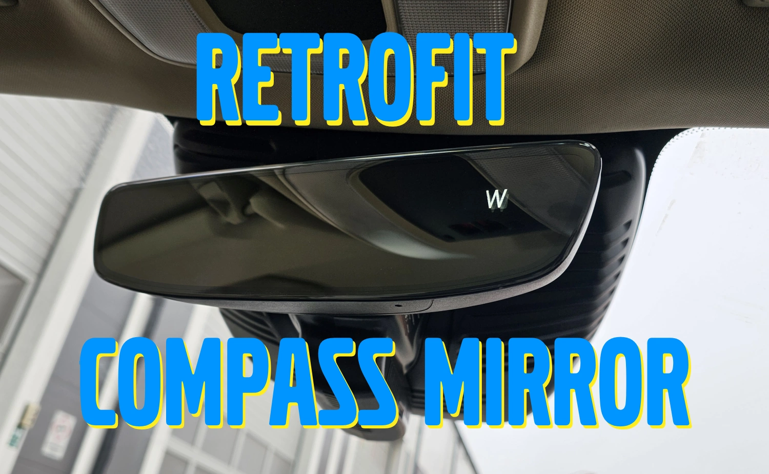 Retrofit Ramlös backspegel med kompass XC60 - RetrofitP3