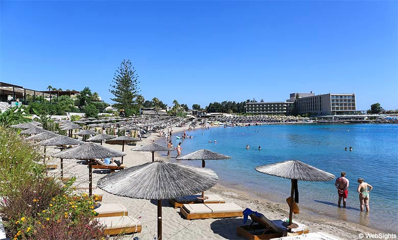 Kalithea beach - beautifully located | Rhodes Beaches