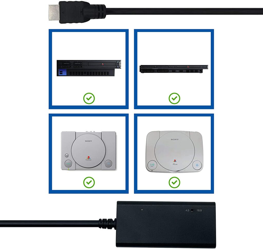 PlaySation PS1/PS2 HDMI Solution - Right Sprite Retro