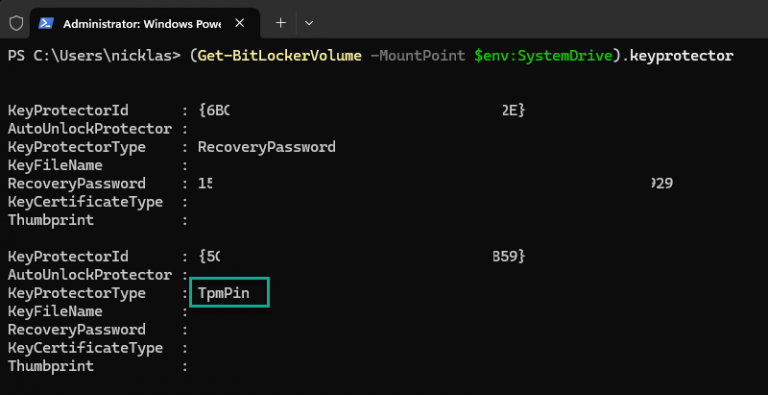 BitLocker Startup PIN