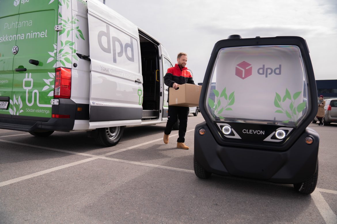 Autonomous unmanned vehicle deliveres parcel on public roads in Europe ...