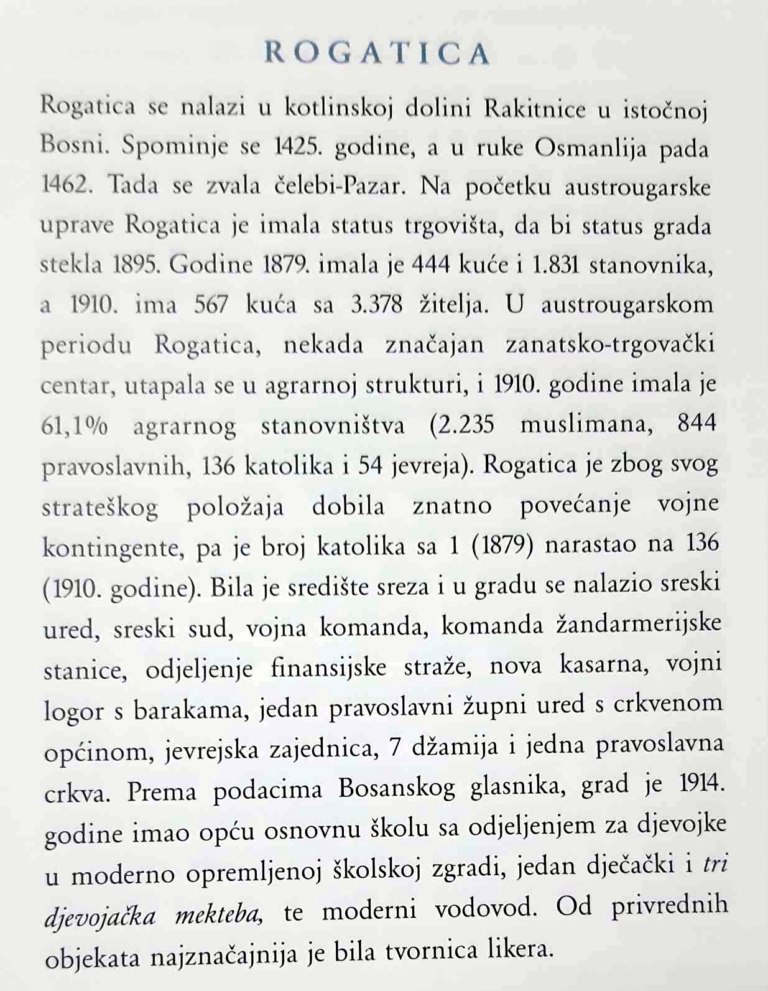 Rogatica kratak opis iz knjige – ROGATICA.COM