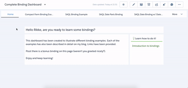 Einstein Analytics: Demystifying Bindings – Part 9 – salesforceblogger.com