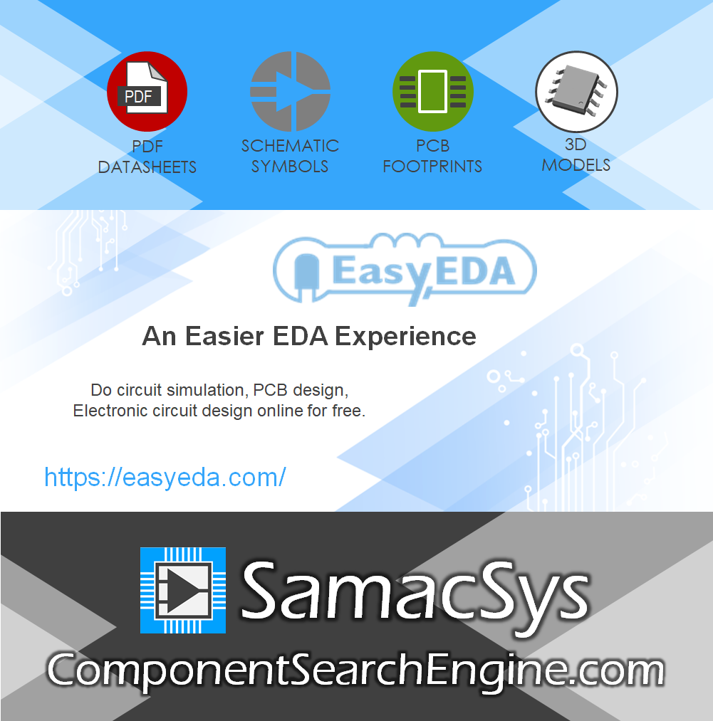 EasyEDA PCB solutions now supported - SamacSys