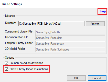 KiCad - Library Loader Instructions - SamacSys