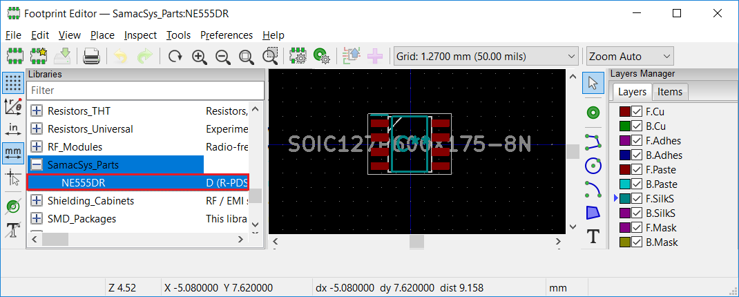 Kicad Sample Footprint Samacsys