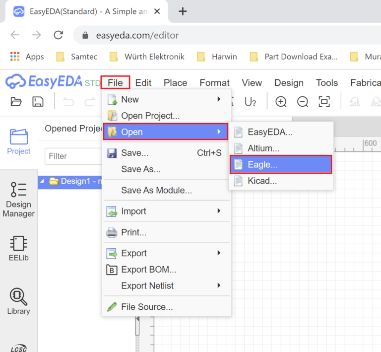 EasyEDA Library Import Instructions - SamacSys