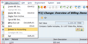 SAP SD Billing