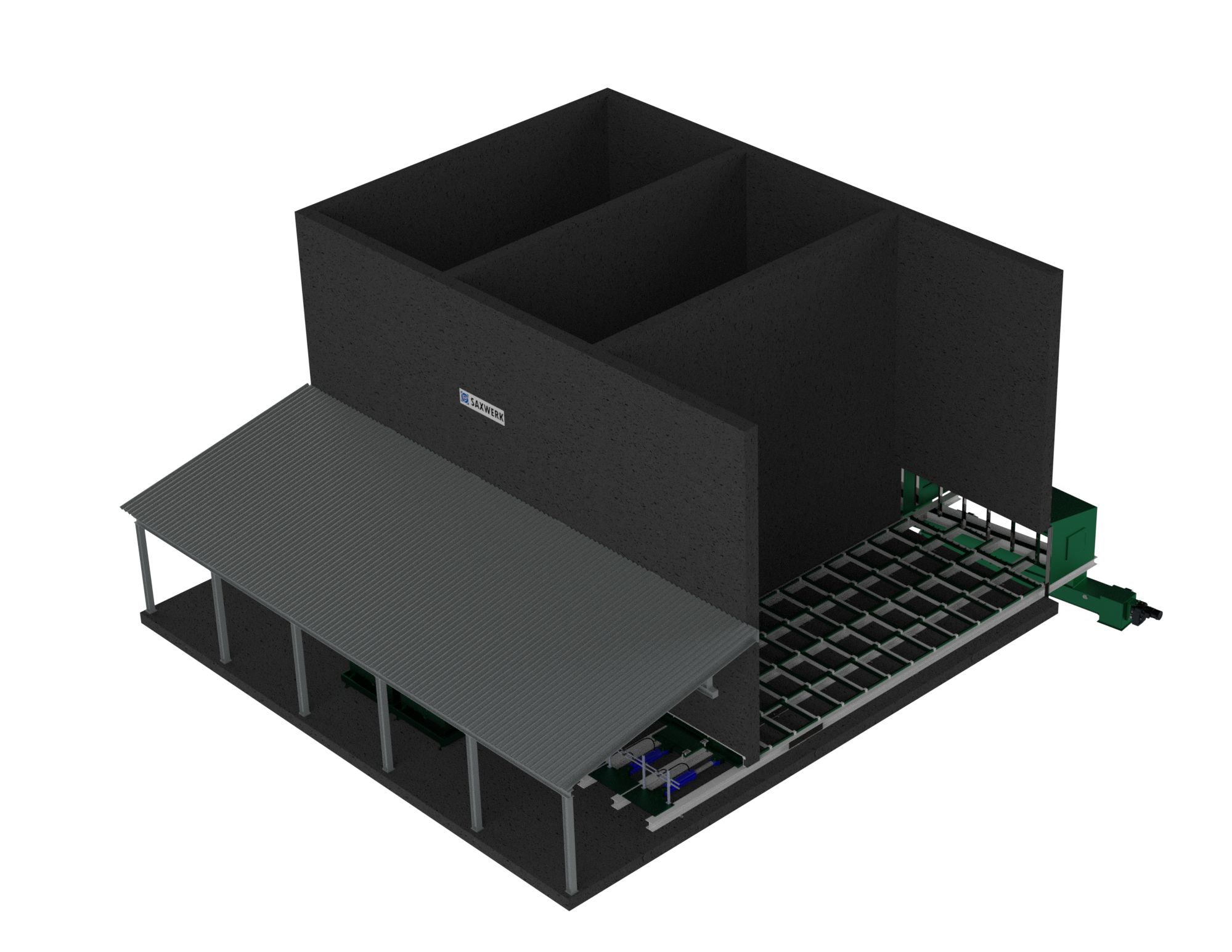 3 Rectangular bunker with moving floor discharge systems for MDF plant in Thailand – Saxwerk.com