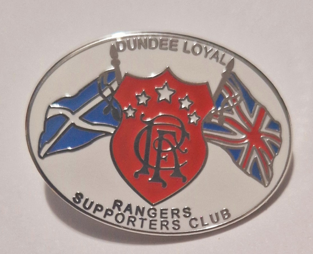 Rangers Dundee Loyal Supporters Badge - Scottish Football Memorabilia