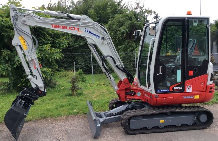 4 Tons Takeuchi TB240 - L.O. Seierskilde Maskinudlejning A/S