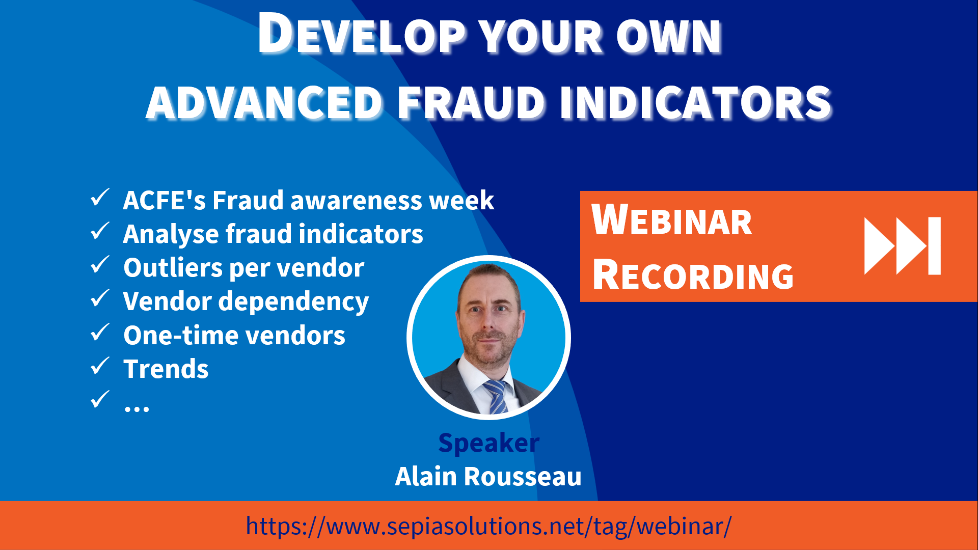 Develop your own advanced fraud indicators - Sepia Solutions