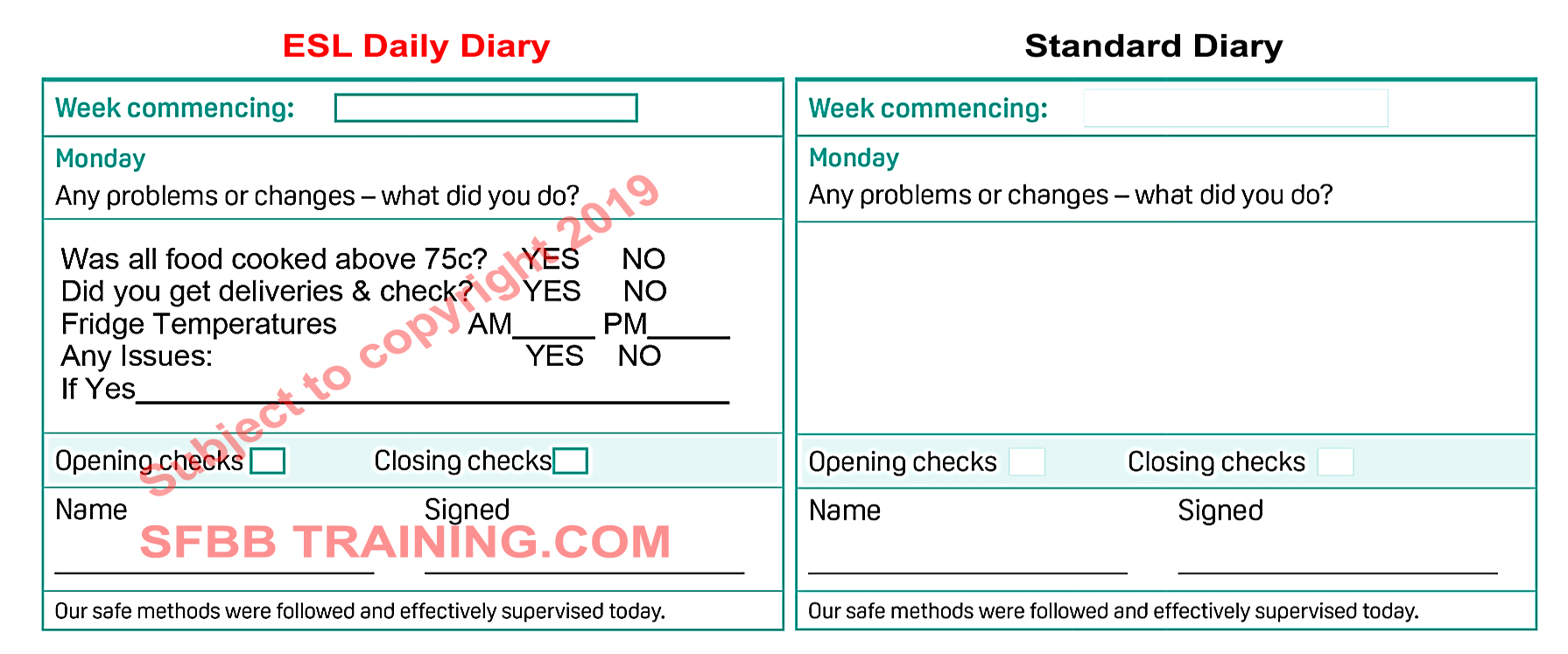 How to fill the the SFBB Daily Diary | ESL James Morris - SFBB TRAINING