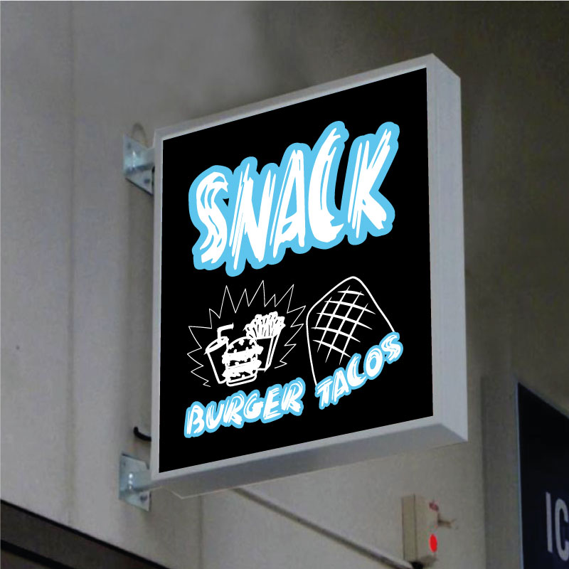 enseigne lumineuse double face snack fast food réf 05 – shop enseigne ...