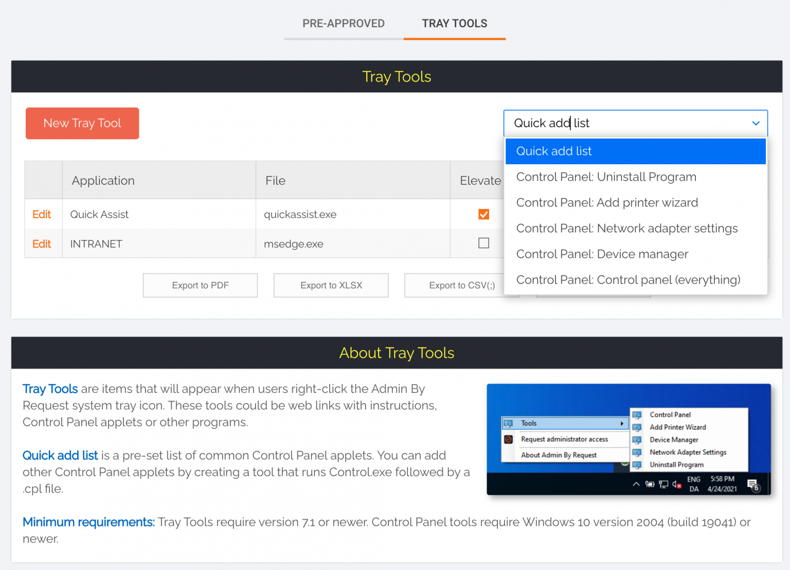 Admin By Request – Tray Tools – SIMSEN blog