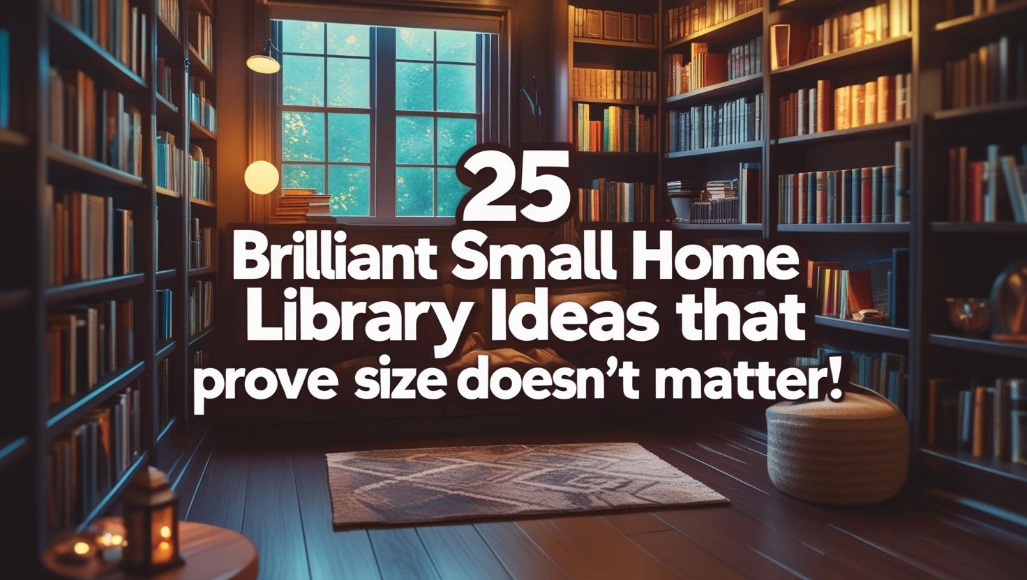 25 Brilliant Small Home Library Ideas That Prove Size Doesn’t Matter!