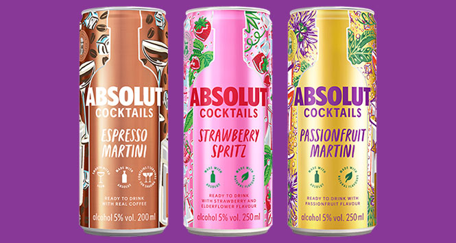 Absolut rolls out new canned cocktail range - SLR magazine