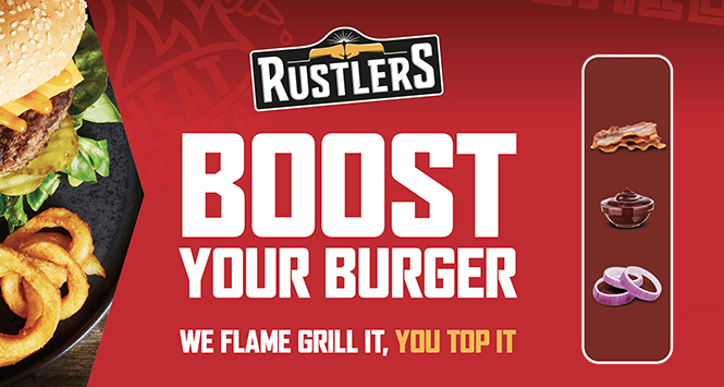 Rustlers rolls out ‘Boost Your Burger’ campaign - SLR magazine