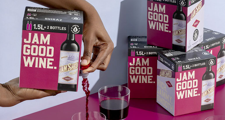 Jam Shed Shiraz boxes clever - Scottish Local Retailer
