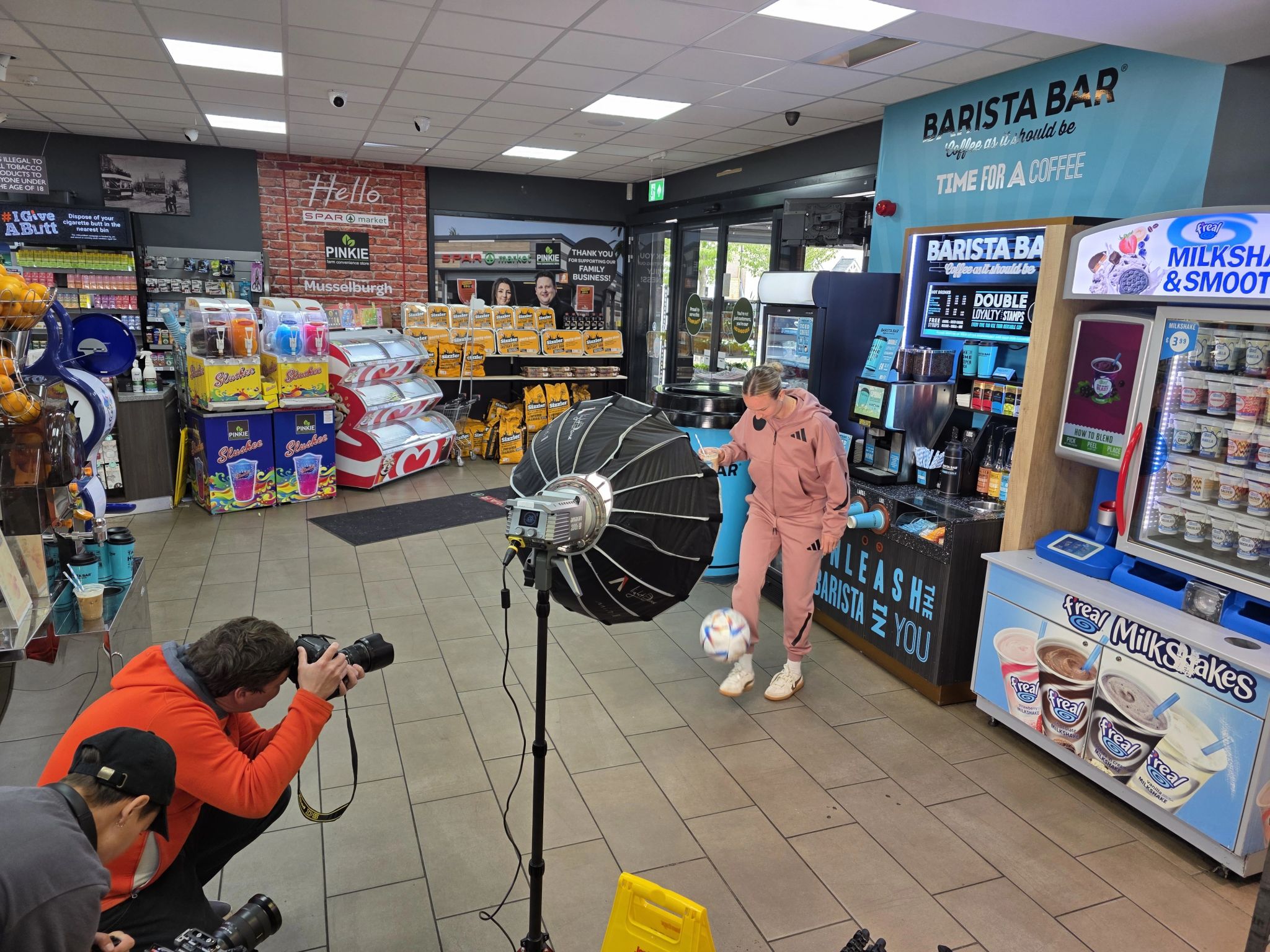 Scotland football stars launch iced coffee at Pinkie Farm - SLR mag
