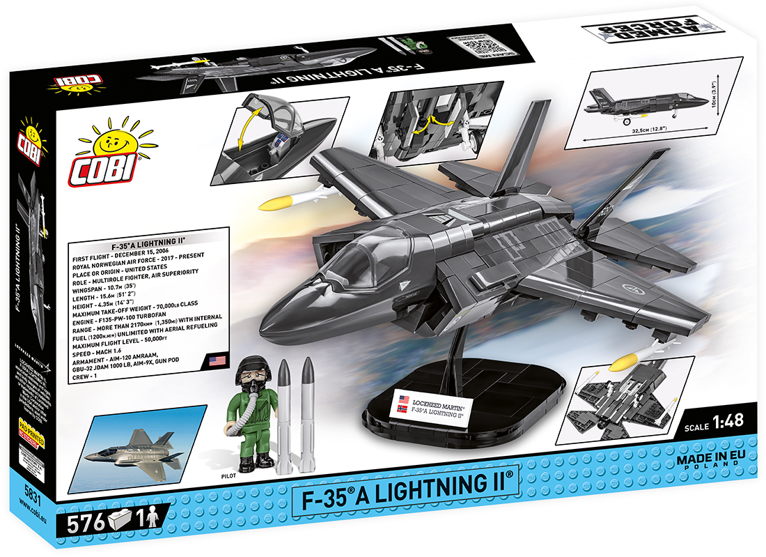 COBI 5831, F35-A Lightning II Royal Norwegian Airforce - Snoopy's Brick ...