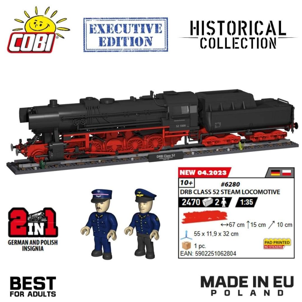 COBI 6280 DRB Class 52 Steam Locomotive Executive Edition