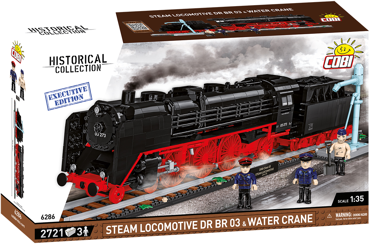 COBI 6286 DR BR 03 Steam Locomotive & Water crane - Snoopy's Brick Shop