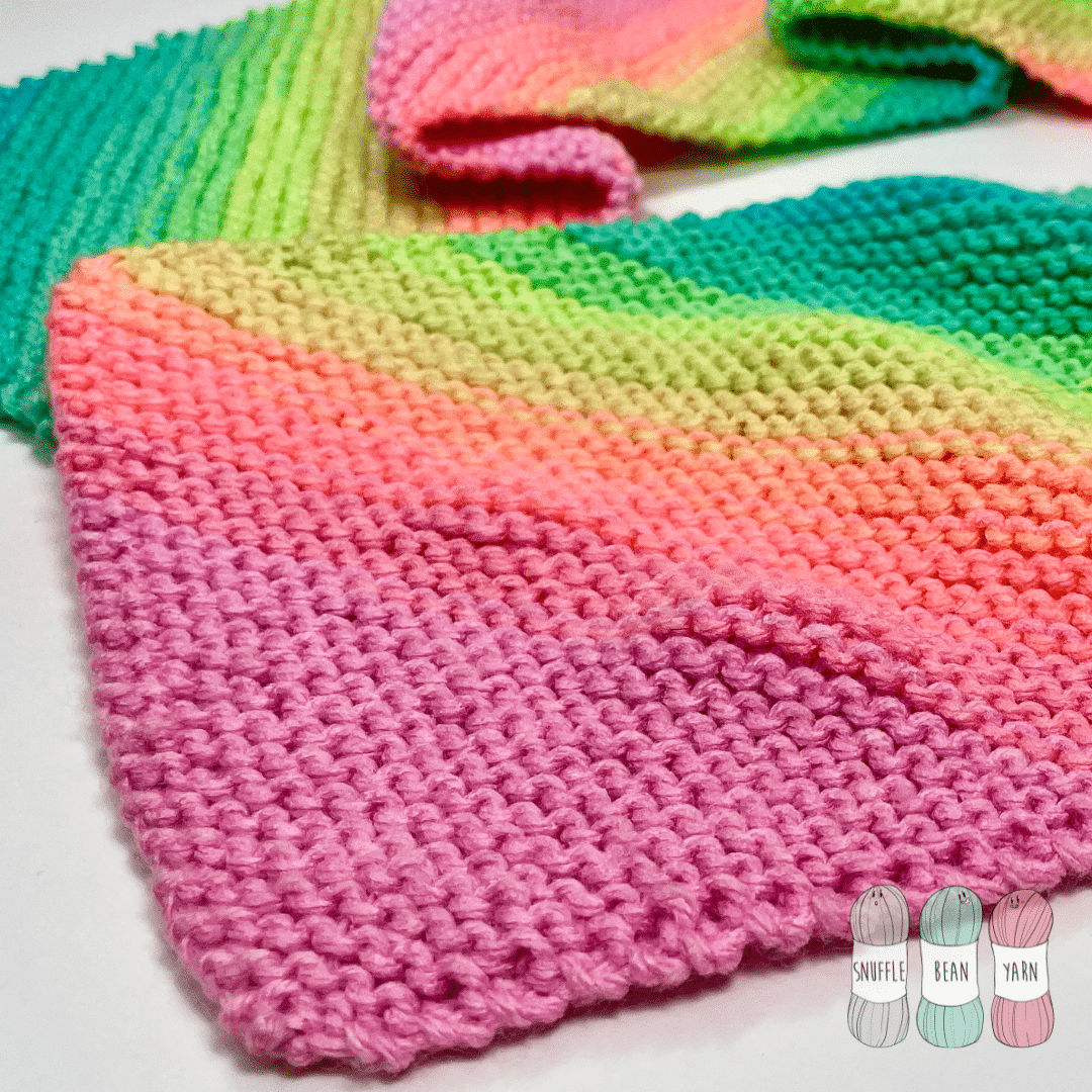 Easy Knit Diagonal Garter Stitch Scarf 🧶🧣 [Free Written Pattern & Video ...