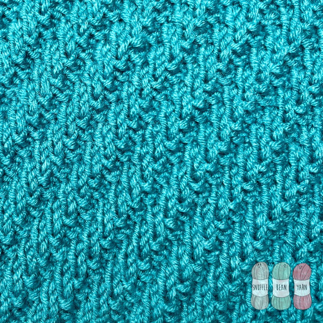 How to Knit Diagonal Rib Stitch - Snufflebean Yarn
