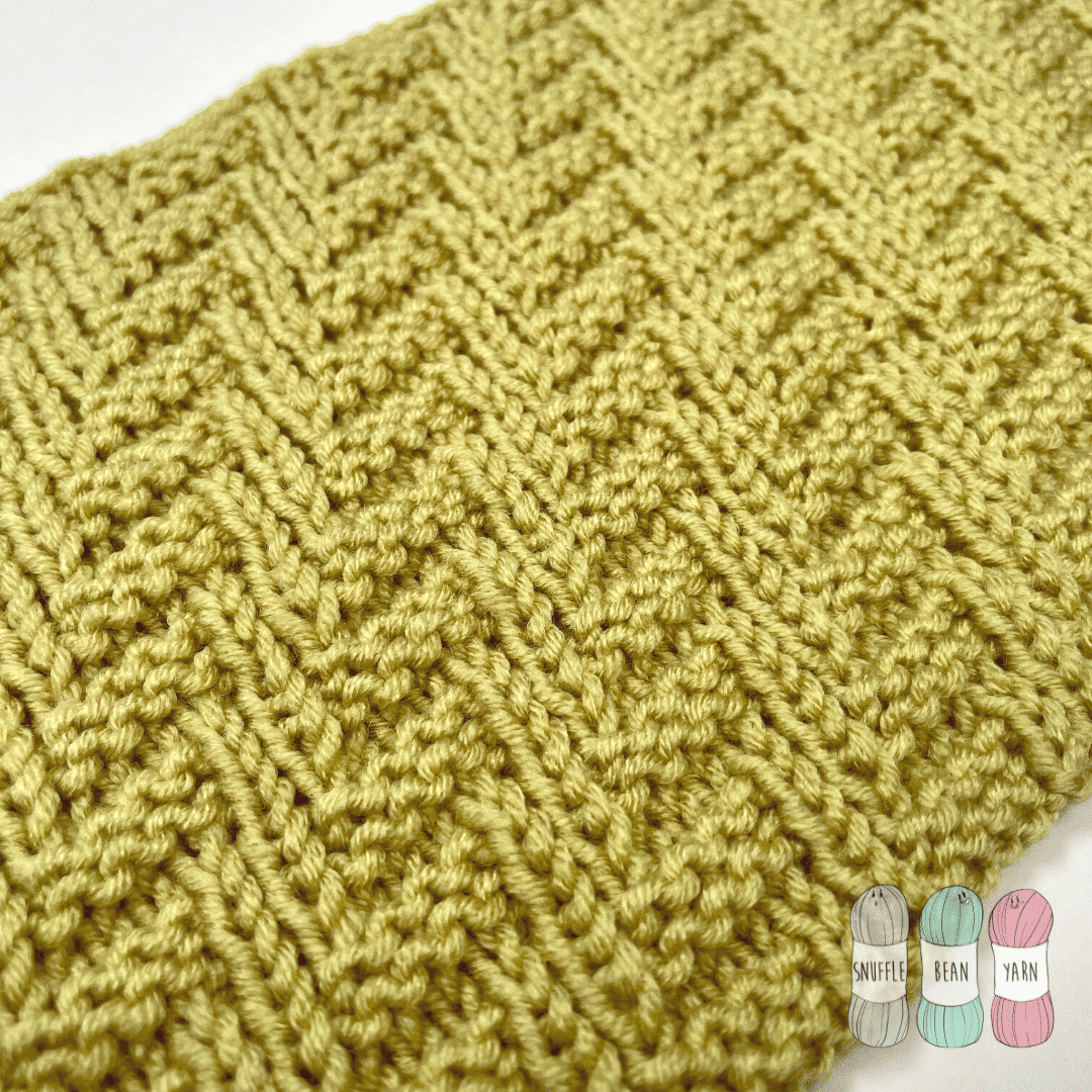 How to Knit Diagonal Chevron Zig-Zag Stitch [Free Video Tutorial ...