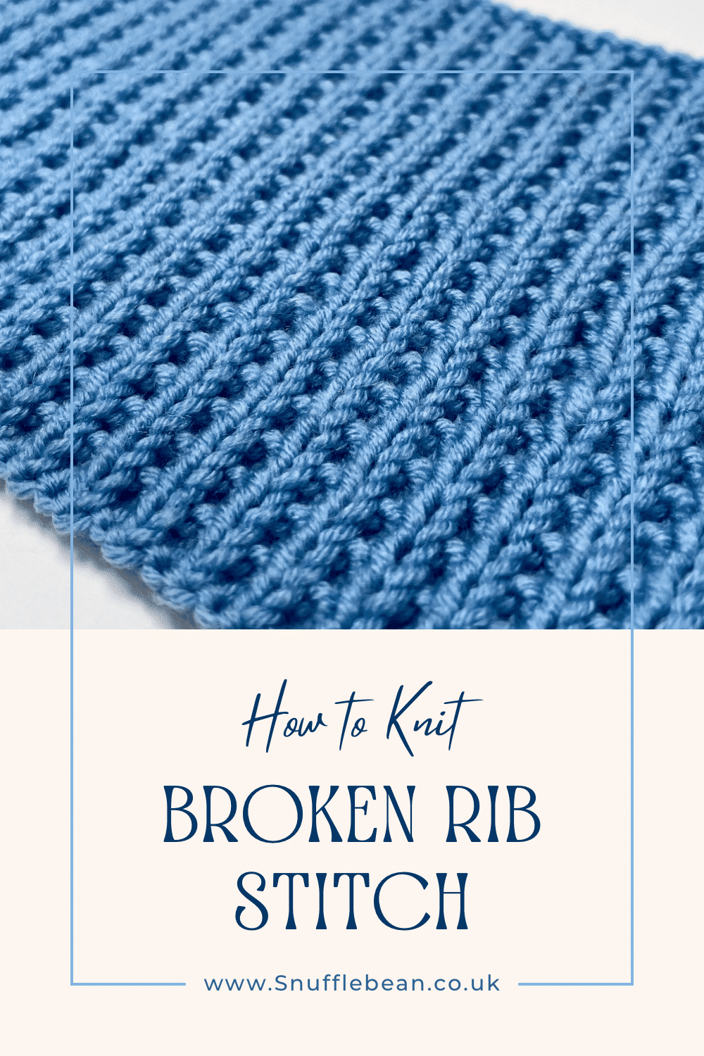 How to Knit the Broken Rib Stitch [Free Written Pattern & Video ...