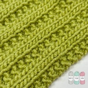 How to Knit Garter Rib Stitch [Free Video Tutorial & Written Pattern ...