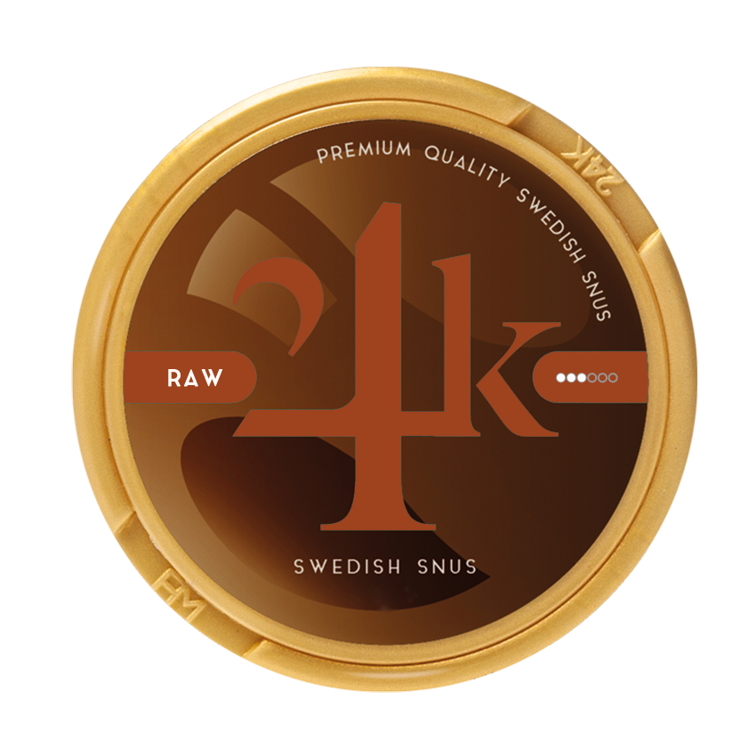 24K Raw Strong White Dry Portionssnus – Snushandel.se