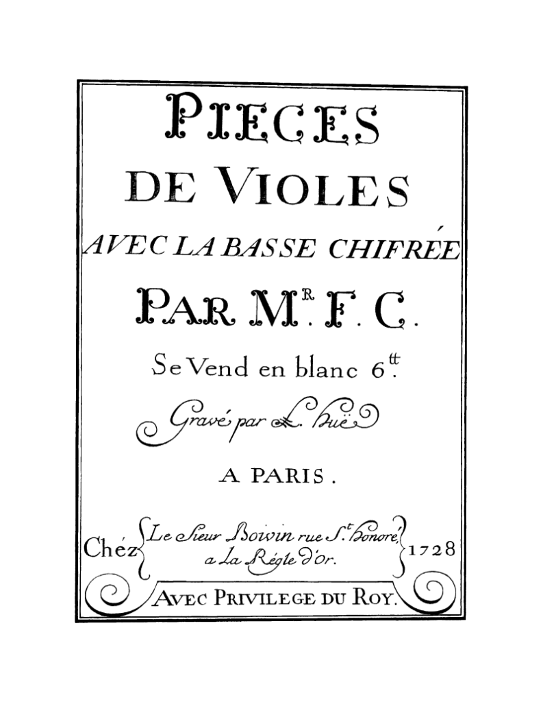 Couperin, “Secrets de Roy, Pièces de violes”, door Mathilde Vialle en ...