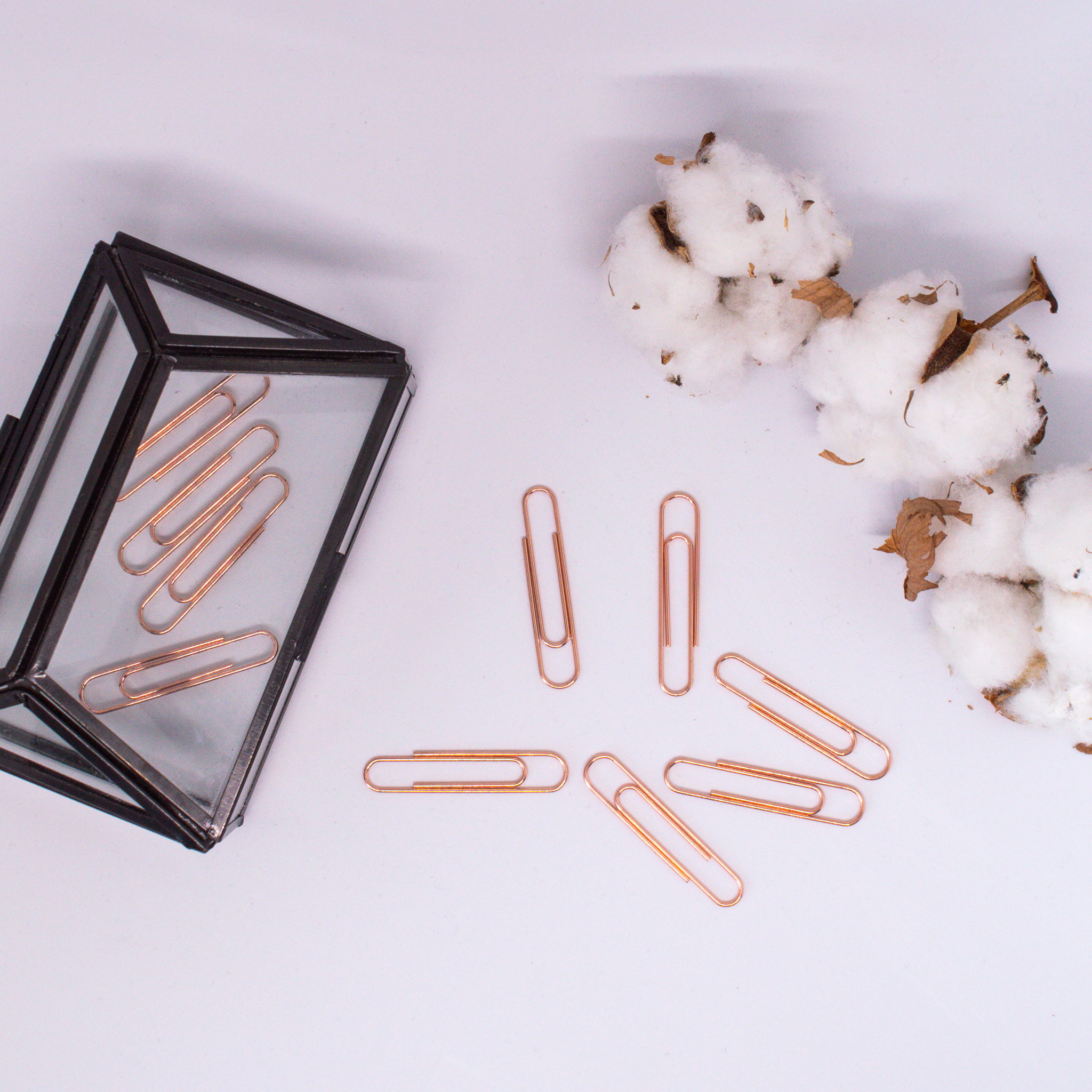 Grote paperclip koper of rose goud per 10 stuks- Studio Stiel