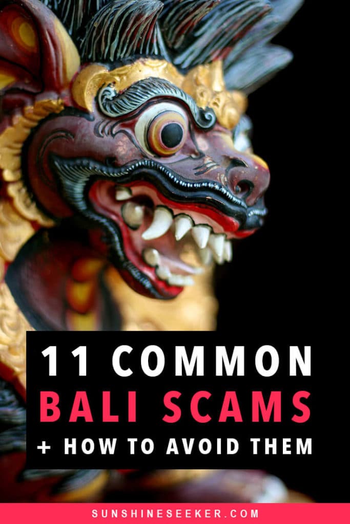 11 most common scams in Bali + How to avoid them