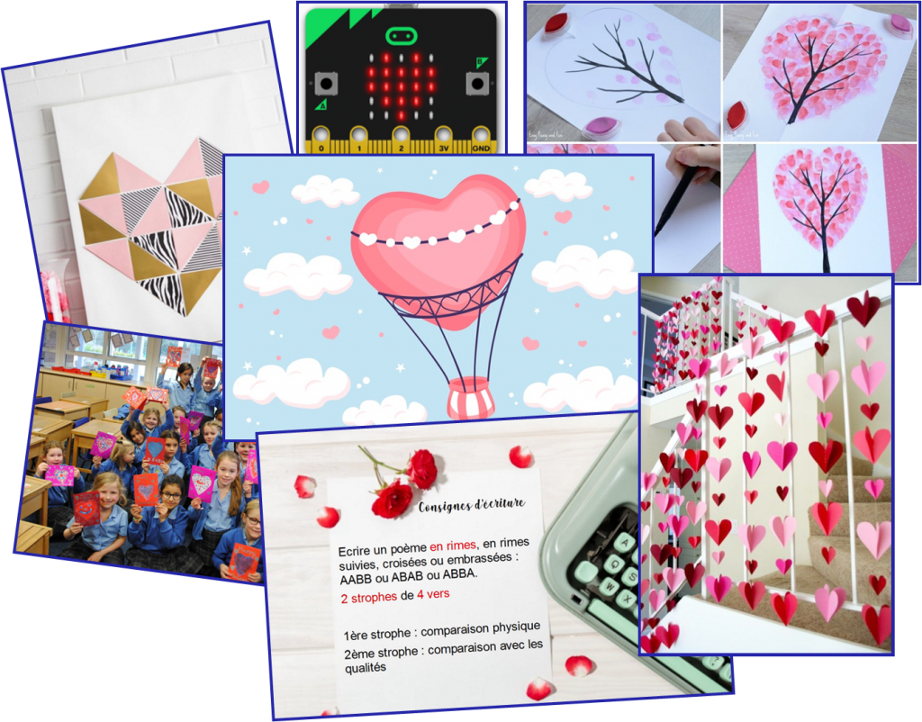 La Saint Valentin à l’école – Tablettes & Pirouettes