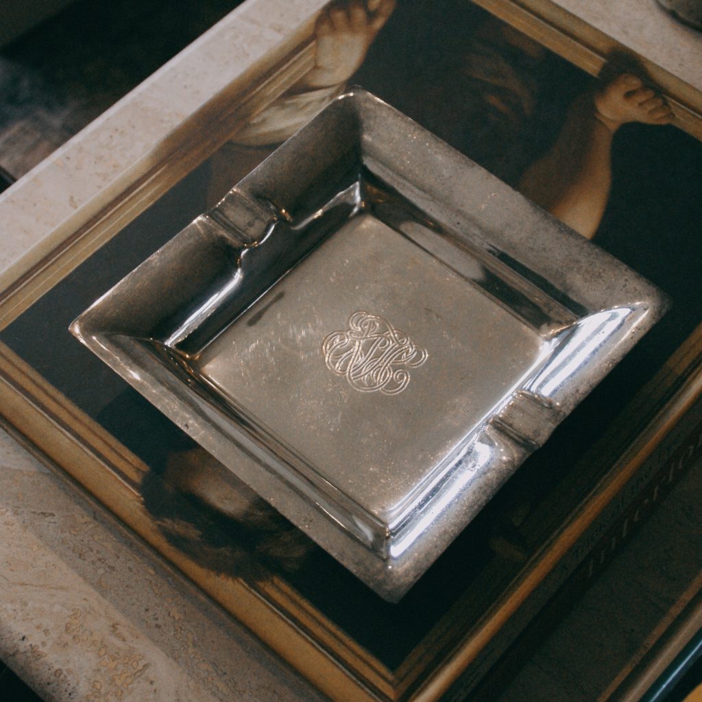 Silver ashtray - Tafelgeluk