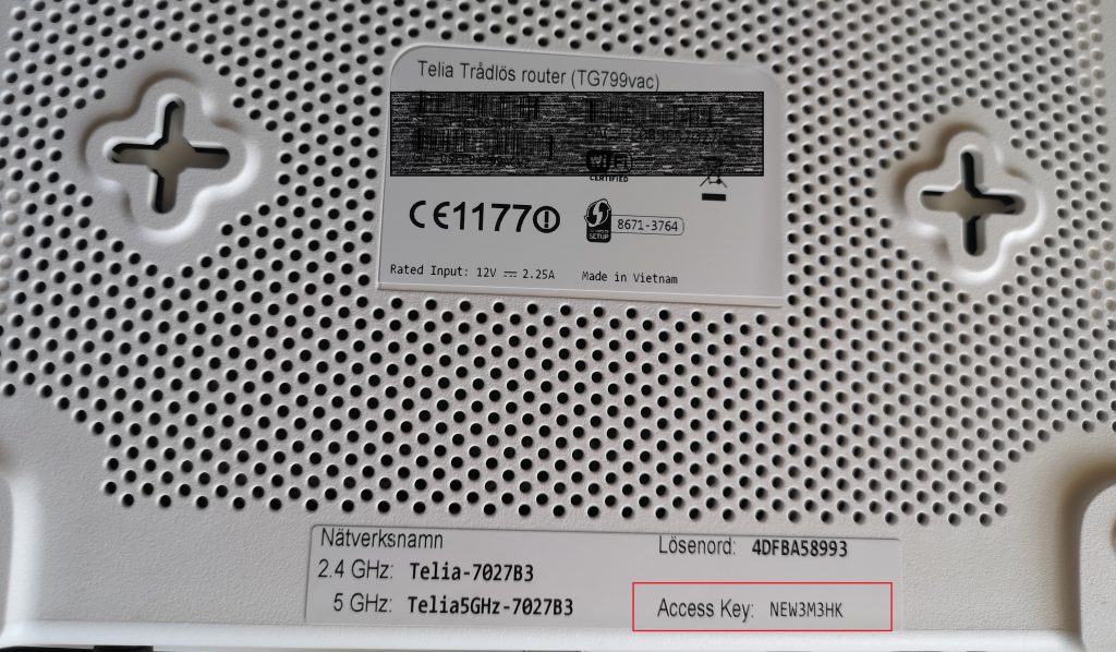 Hur du byter namn och lösenord på wifi, Technicolor TG799 (telia/comhem ...