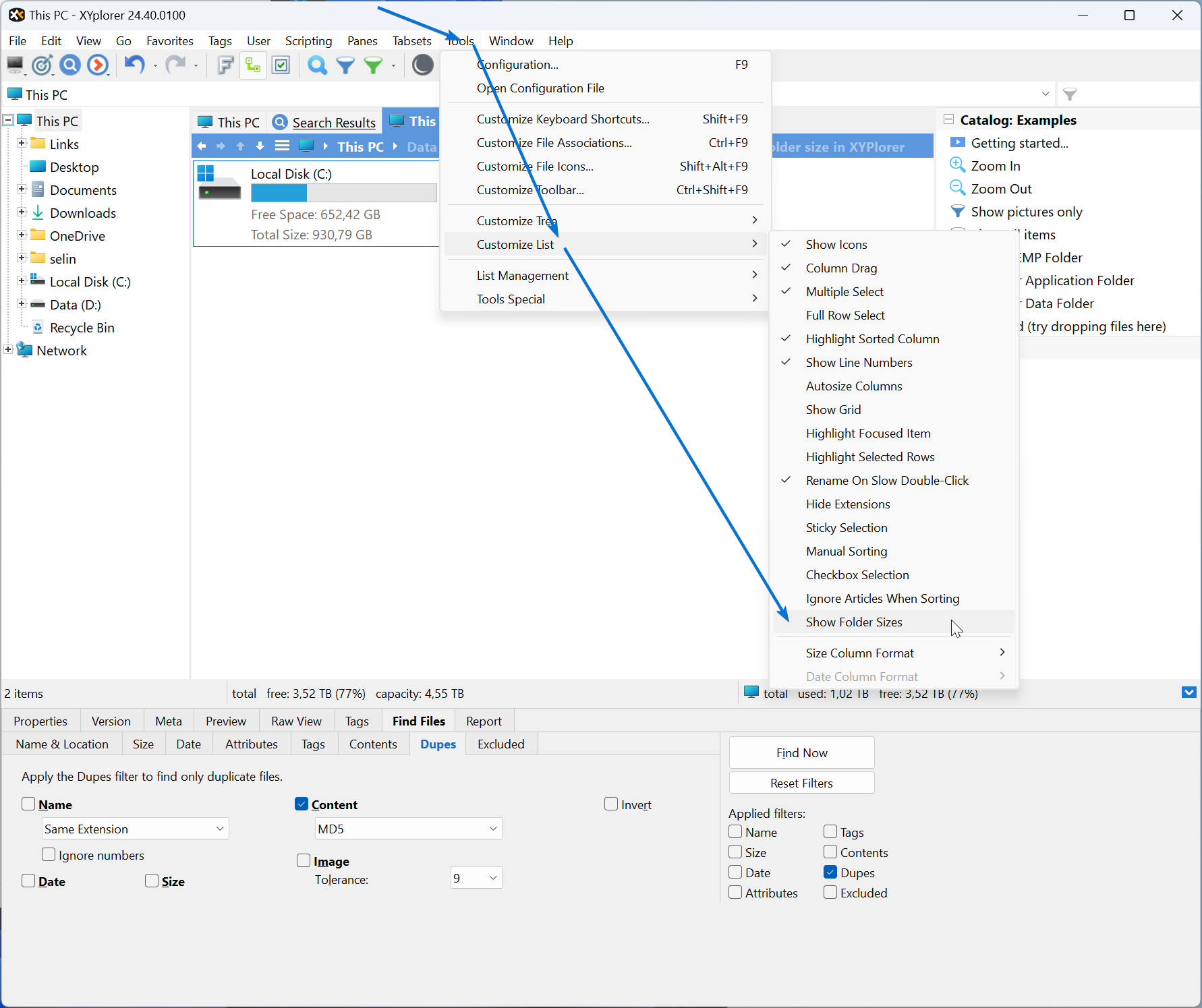 Show folder size in XYPlorer - techtooler.com Show folder size in XYPlorer - techtooler.com