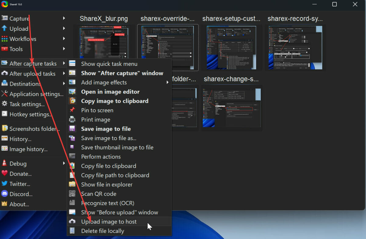 How to disable auto uploads in ShareX - techtooler.com