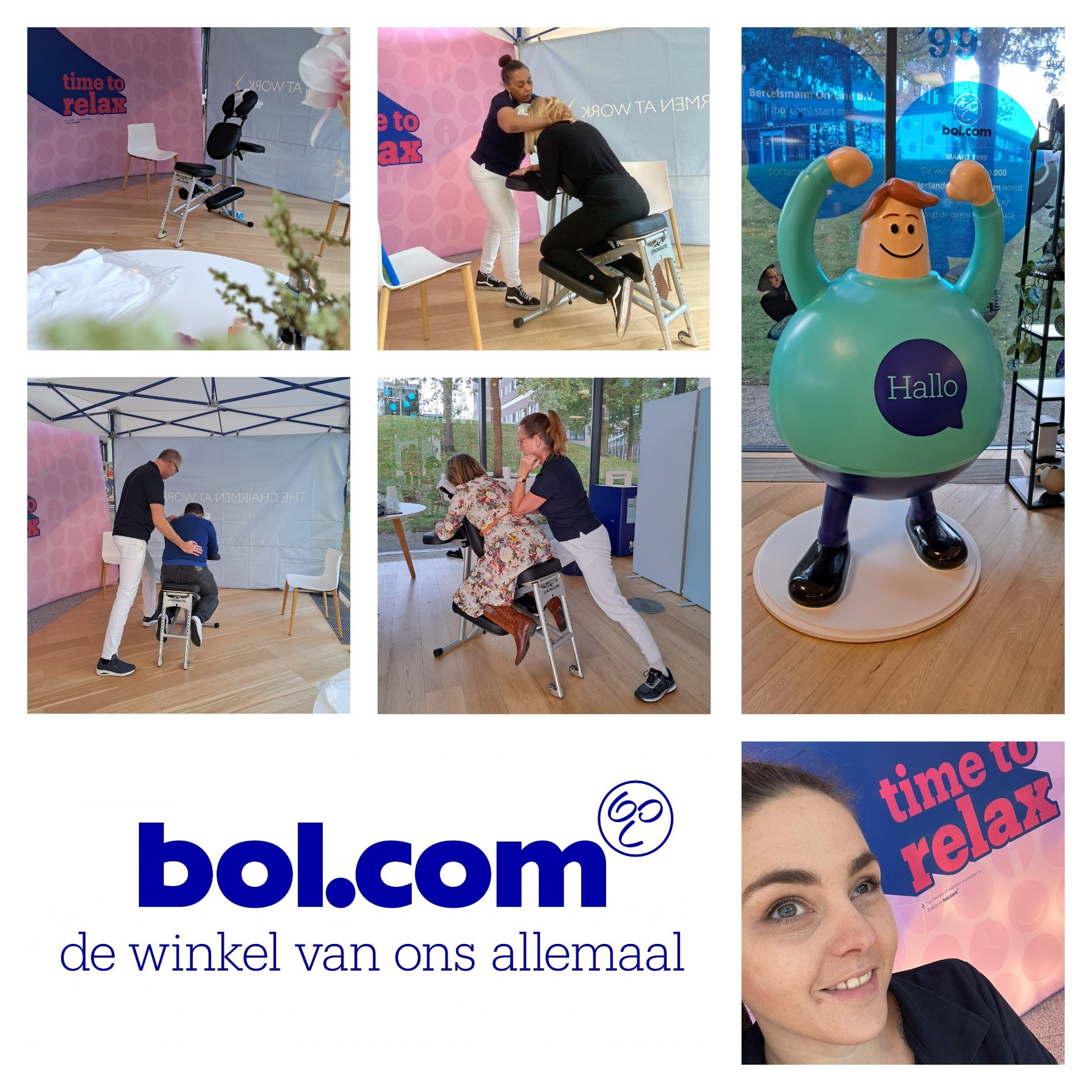 Stoelmassages op het werk bij BOL.COM