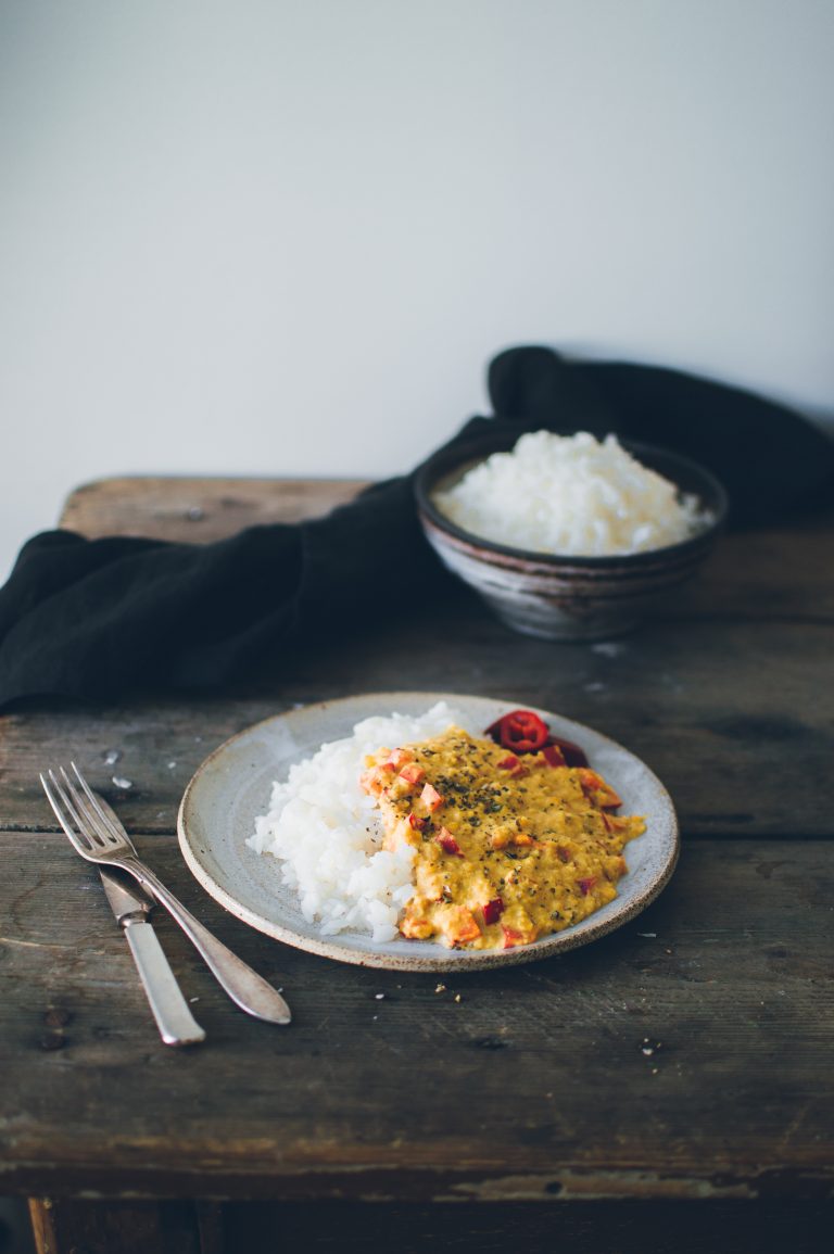 Lentil curry with rice - The Nordic Kitchen