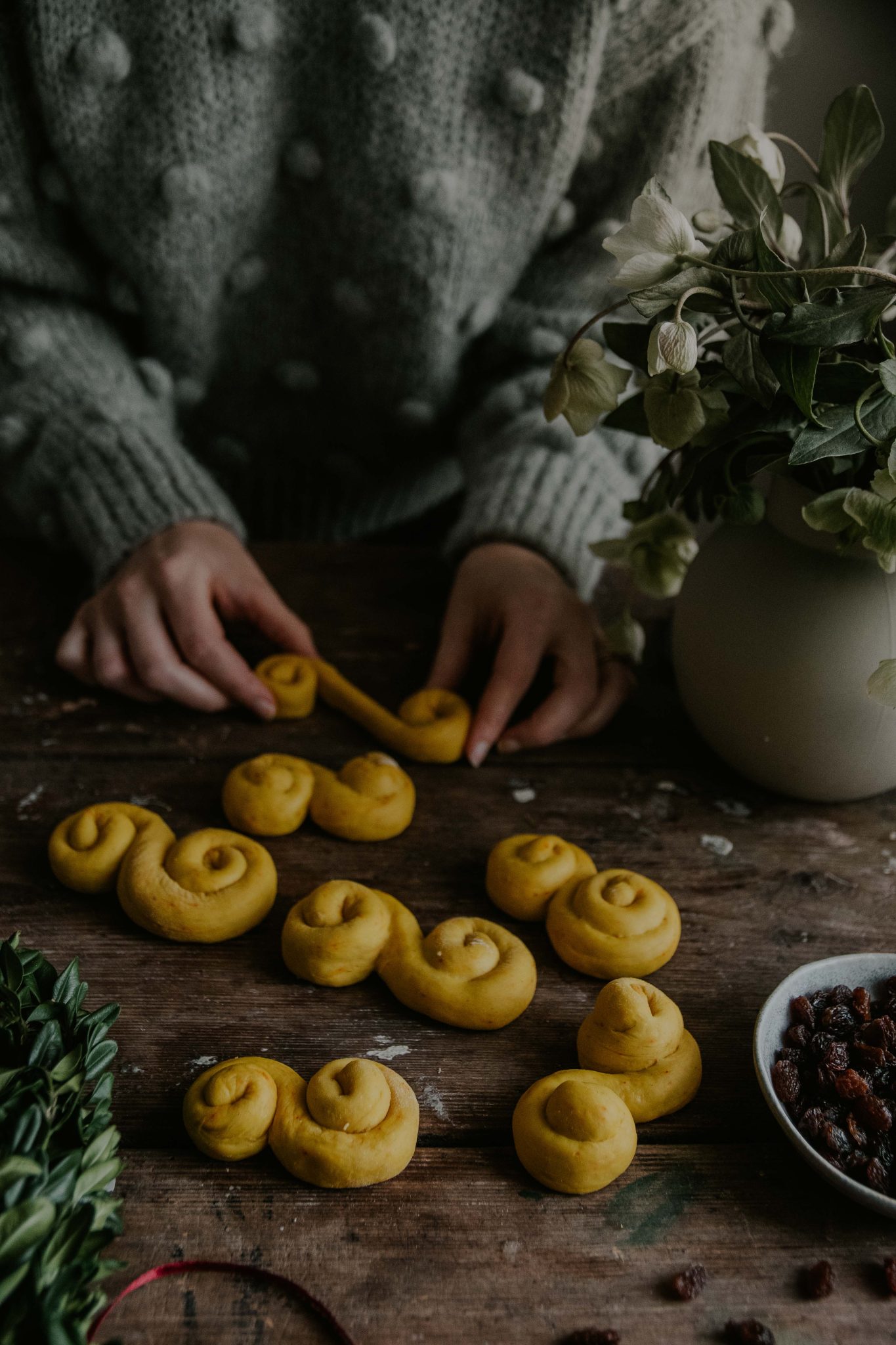 Baking Saffron Buns - The Nordic Kitchen