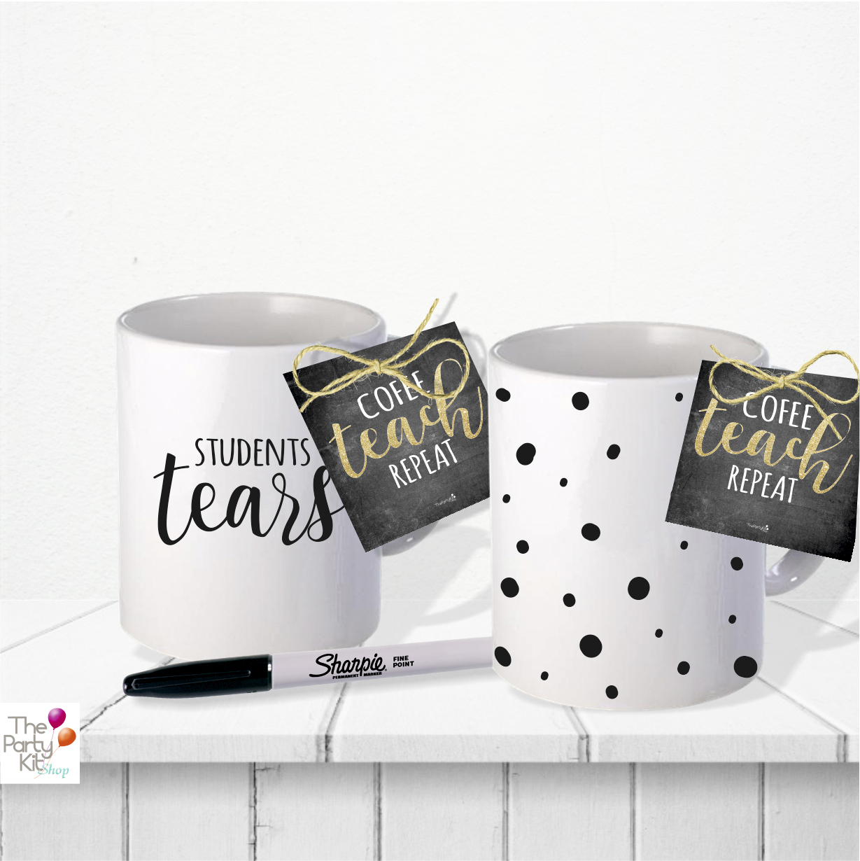 Students Tears Mug / back to school DIY gift idea - thepartykitshop